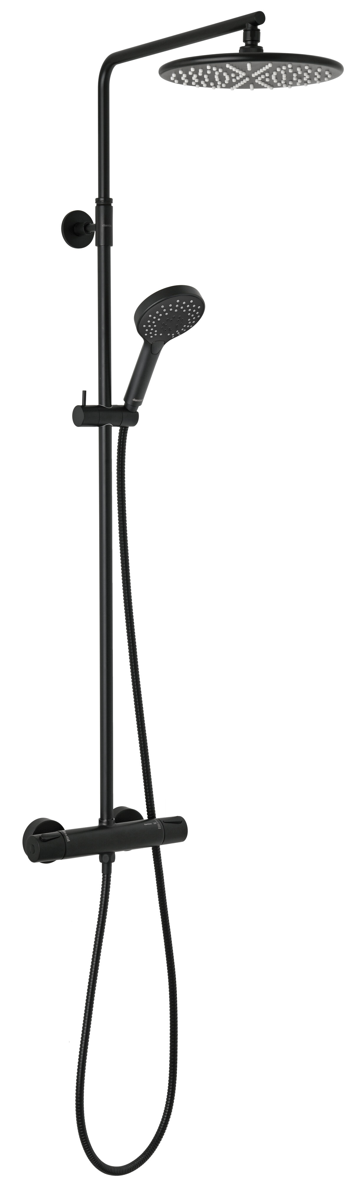 Silhouet Matt black Shower System [https://damixa.com]